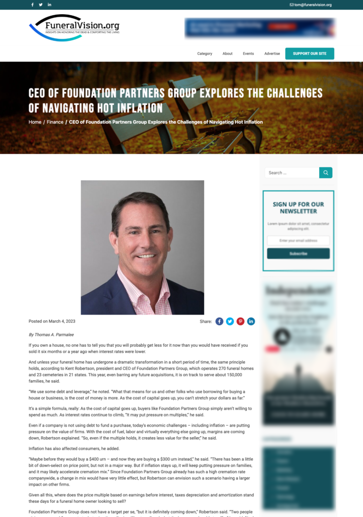 CEO Of Foundation Partners Group Explores The Challenges Of Navigating ...